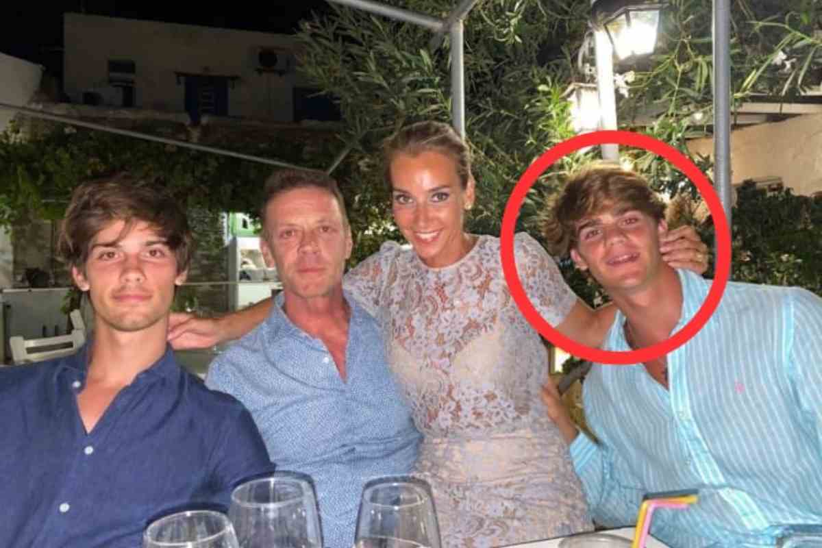 Leonardo Tano, figlio di Rocco Siffredi, nel backstage insieme al papà ...